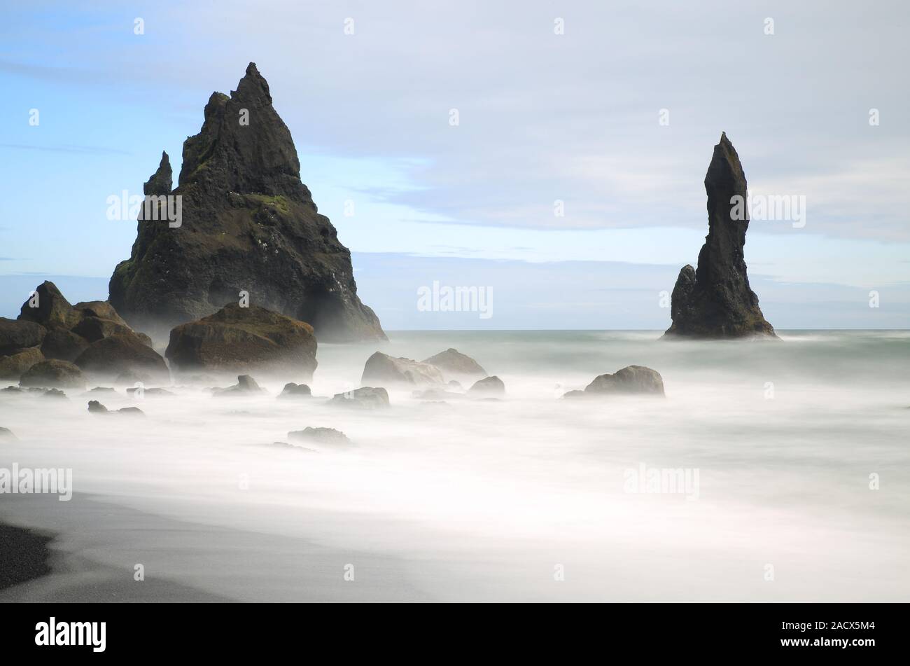 Reynisdrangar Basalt Sea Stacks Icland Stock Photo - Alamy
