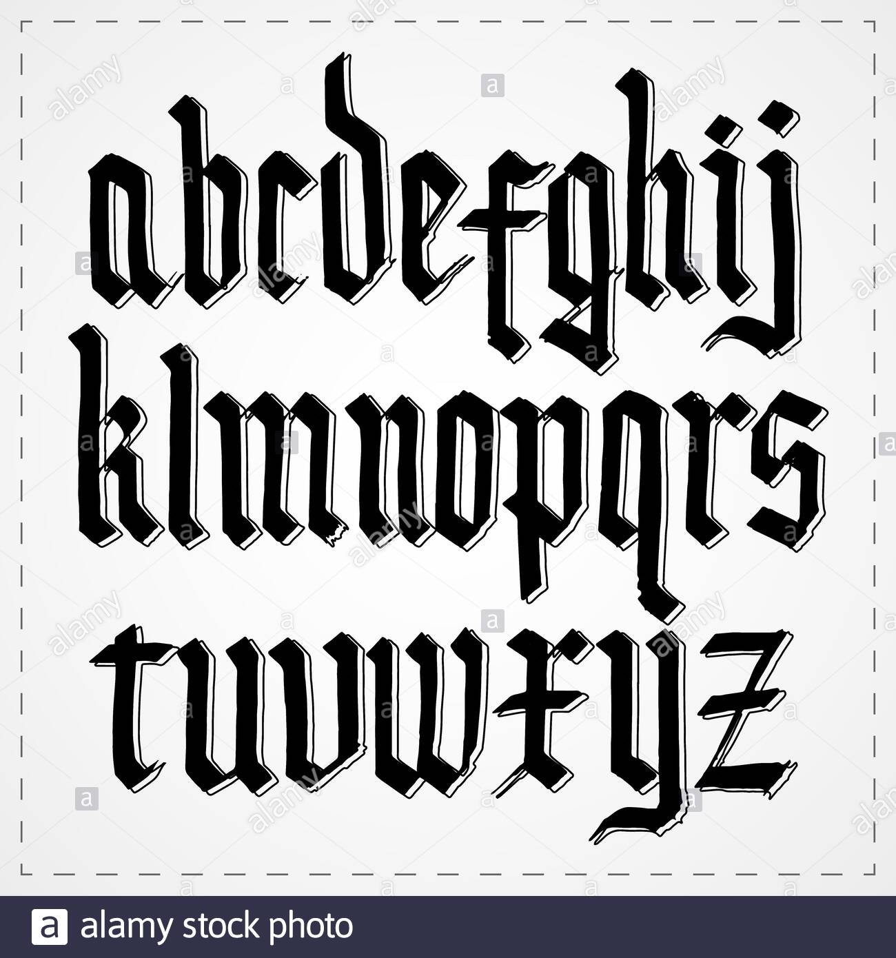 Gothic Alphabet Stock Photos & Gothic Alphabet Stock Images - Alamy