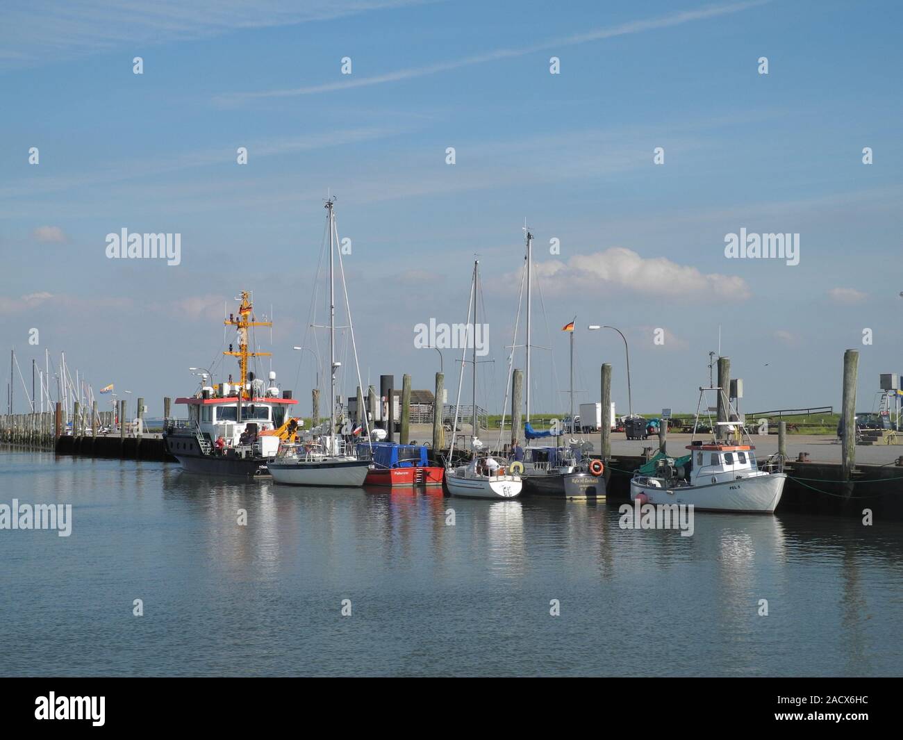 Port of Pellworm Stock Photo - Alamy