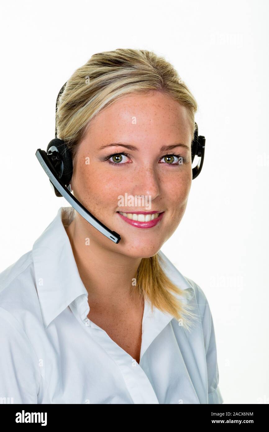 Customer headset hi-res stock photography and images - Alamy