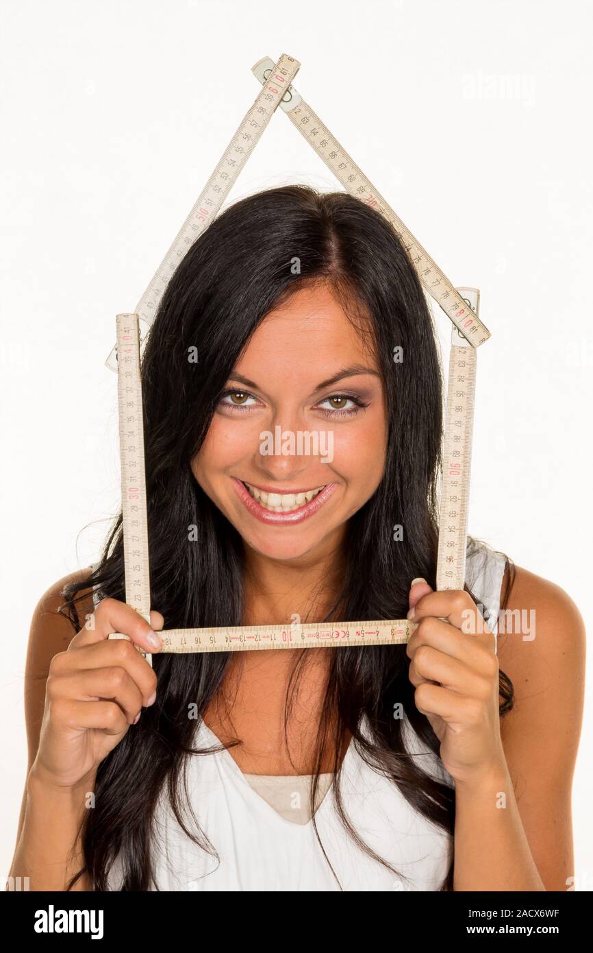 young woman wants to build a house Stock Photo - Alamy