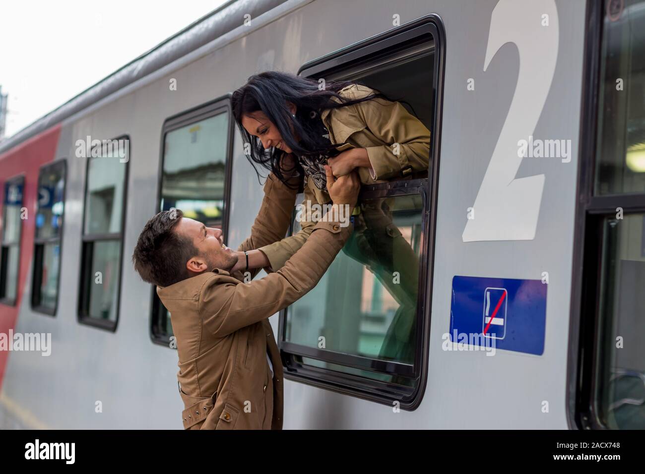 Arrival by train hi-res stock photography and images - Alamy