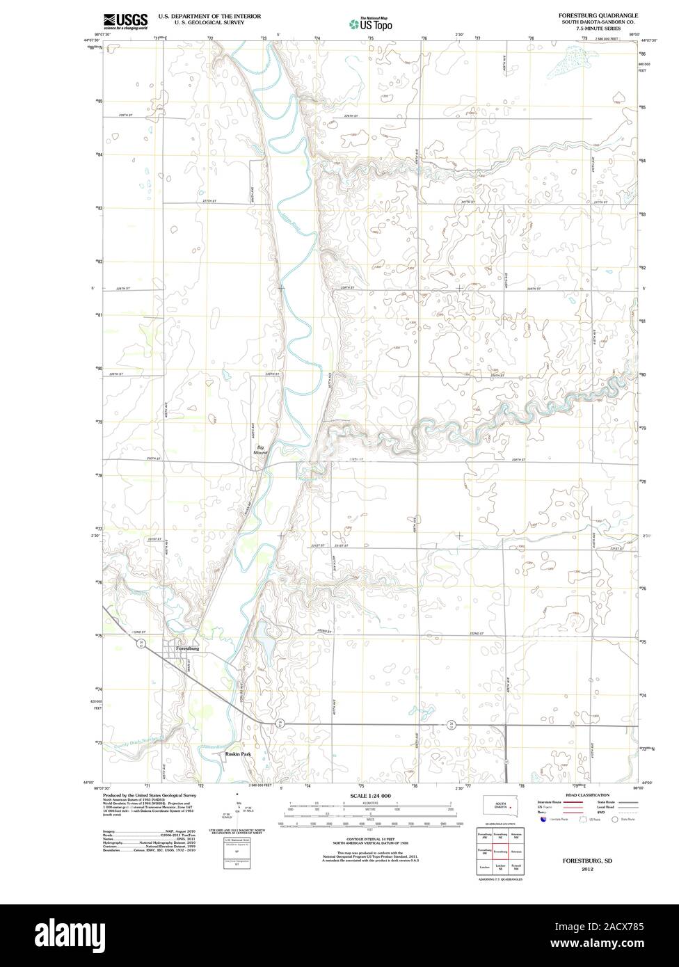 Forestburg map hi-res stock photography and images - Alamy
