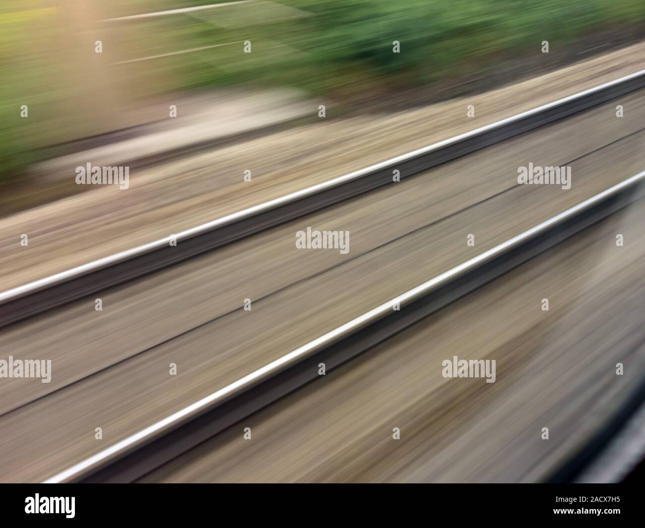 Rails of railway. train ride Stock Photo - Alamy