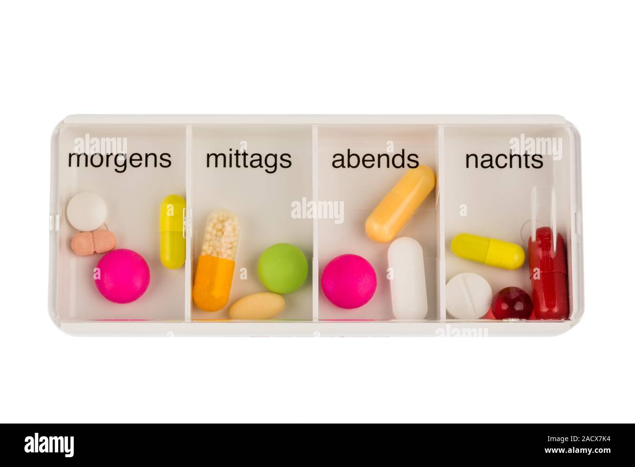 Tablet dispensers and tablets Stock Photo - Alamy