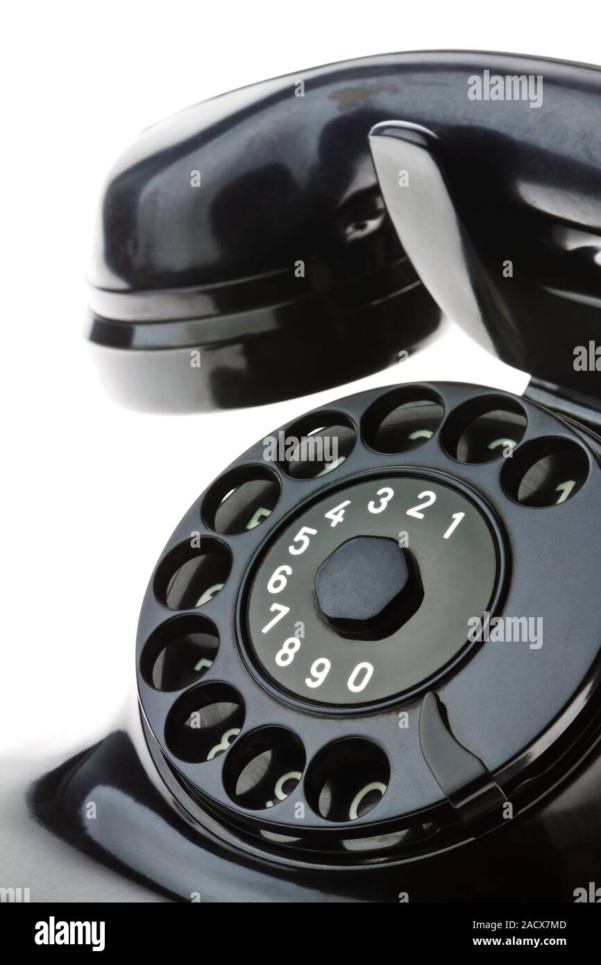 Antique old retro phone Stock Photo - Alamy