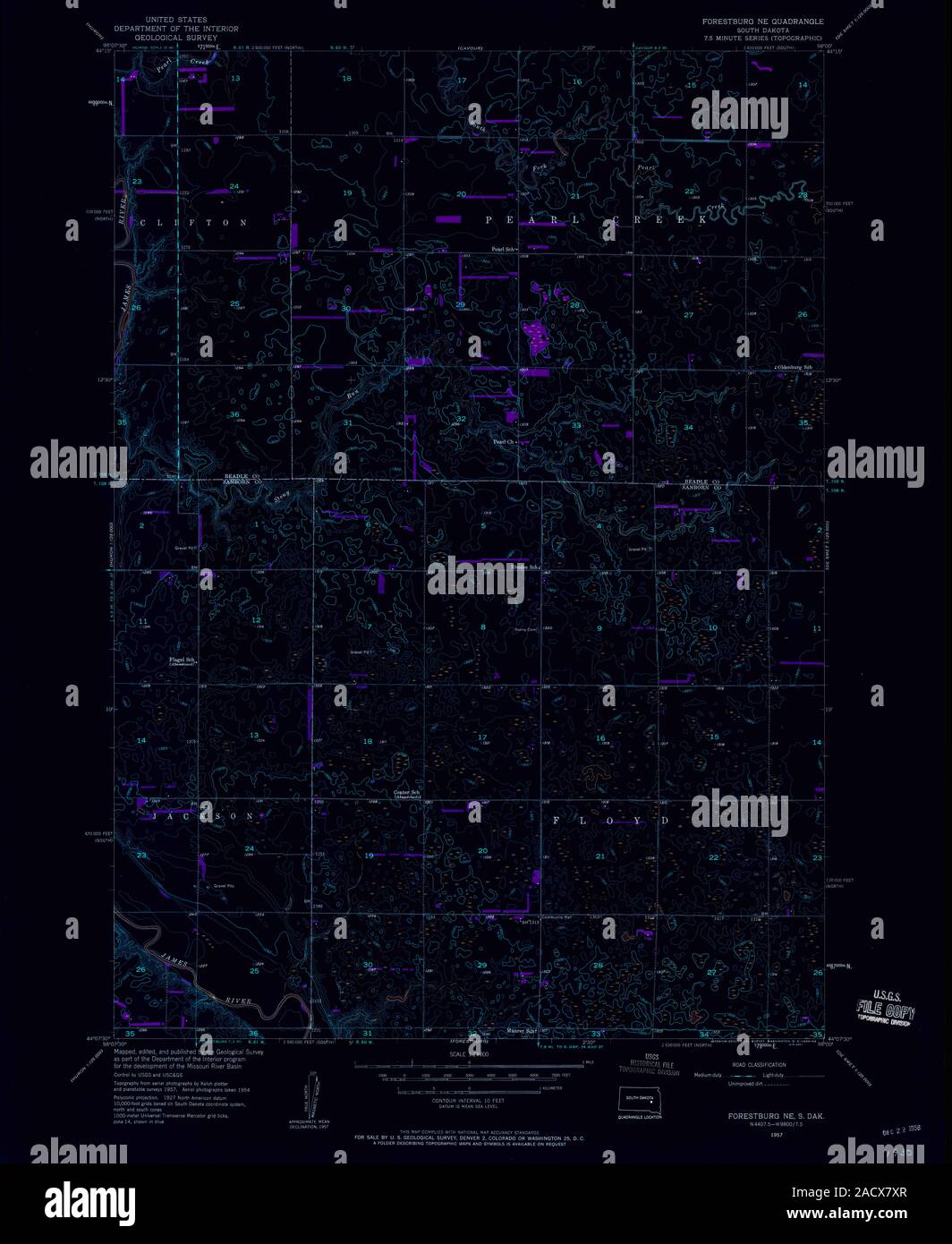 Map of forestburg hi-res stock photography and images - Alamy
