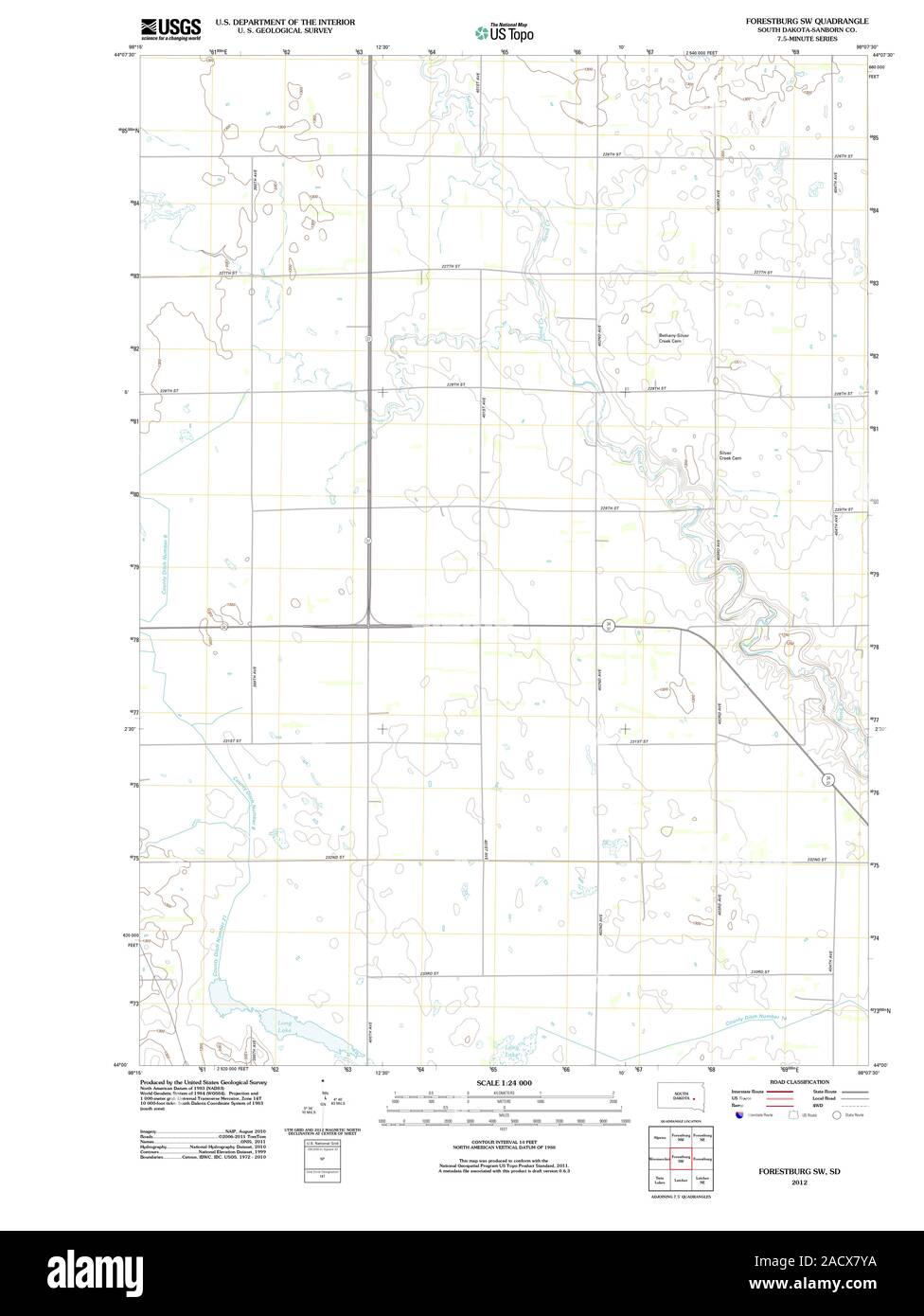 Forestburg map Cut Out Stock Images & Pictures - Alamy