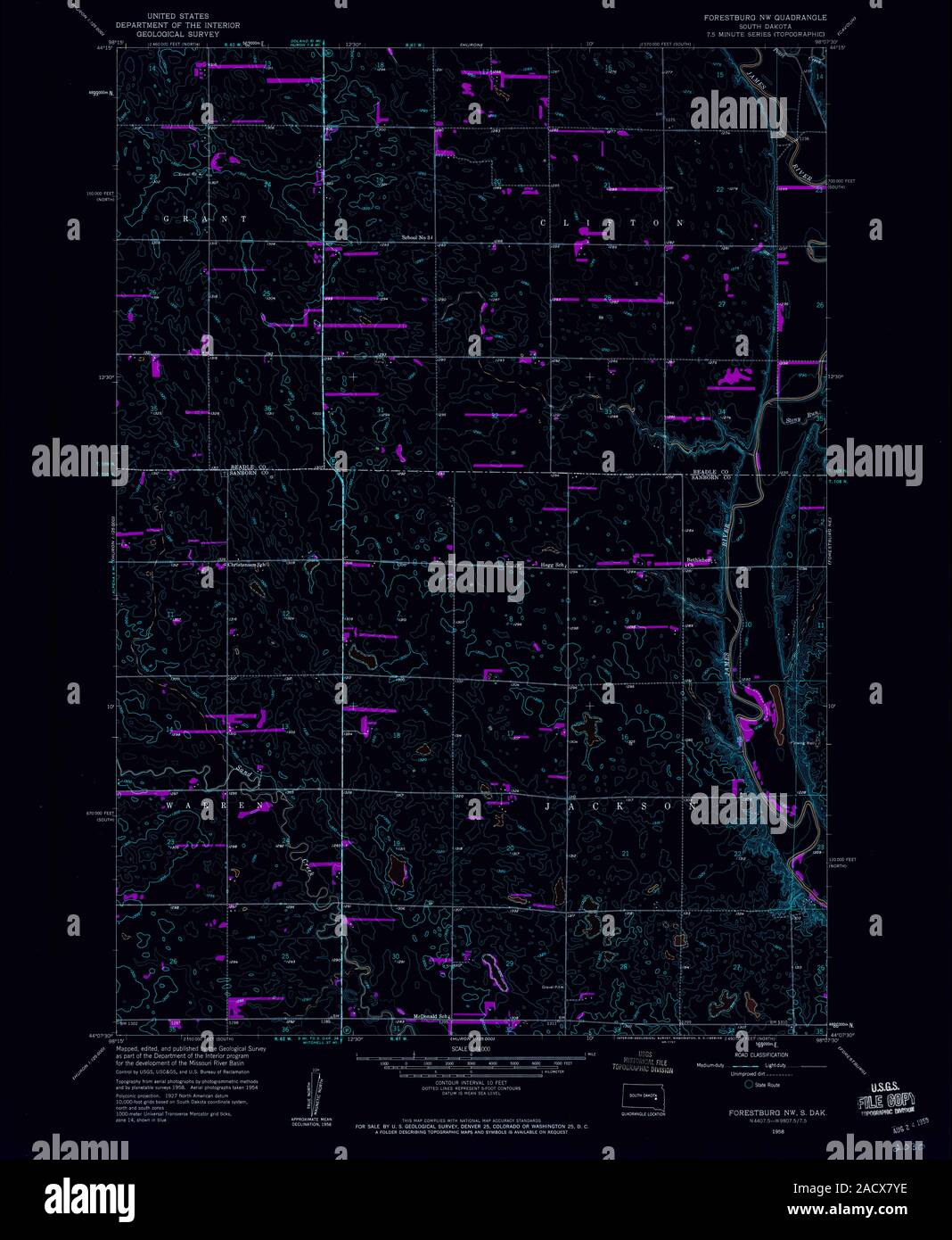 Map of forestburg hi-res stock photography and images - Alamy