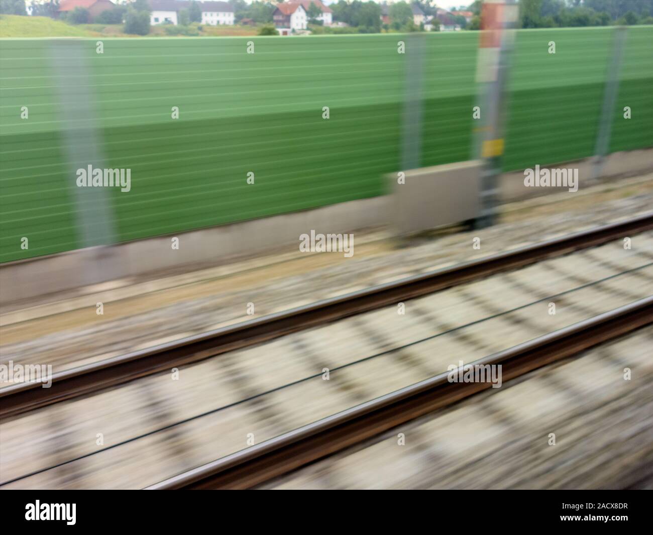 Rails of railway. train ride Stock Photo - Alamy