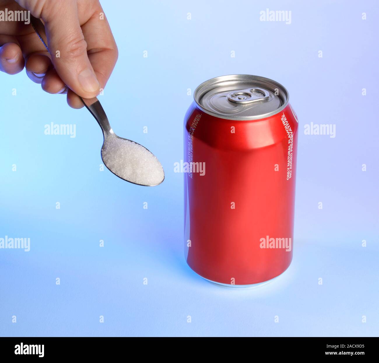 Sugar in fizzy drinks Stock Photo - Alamy