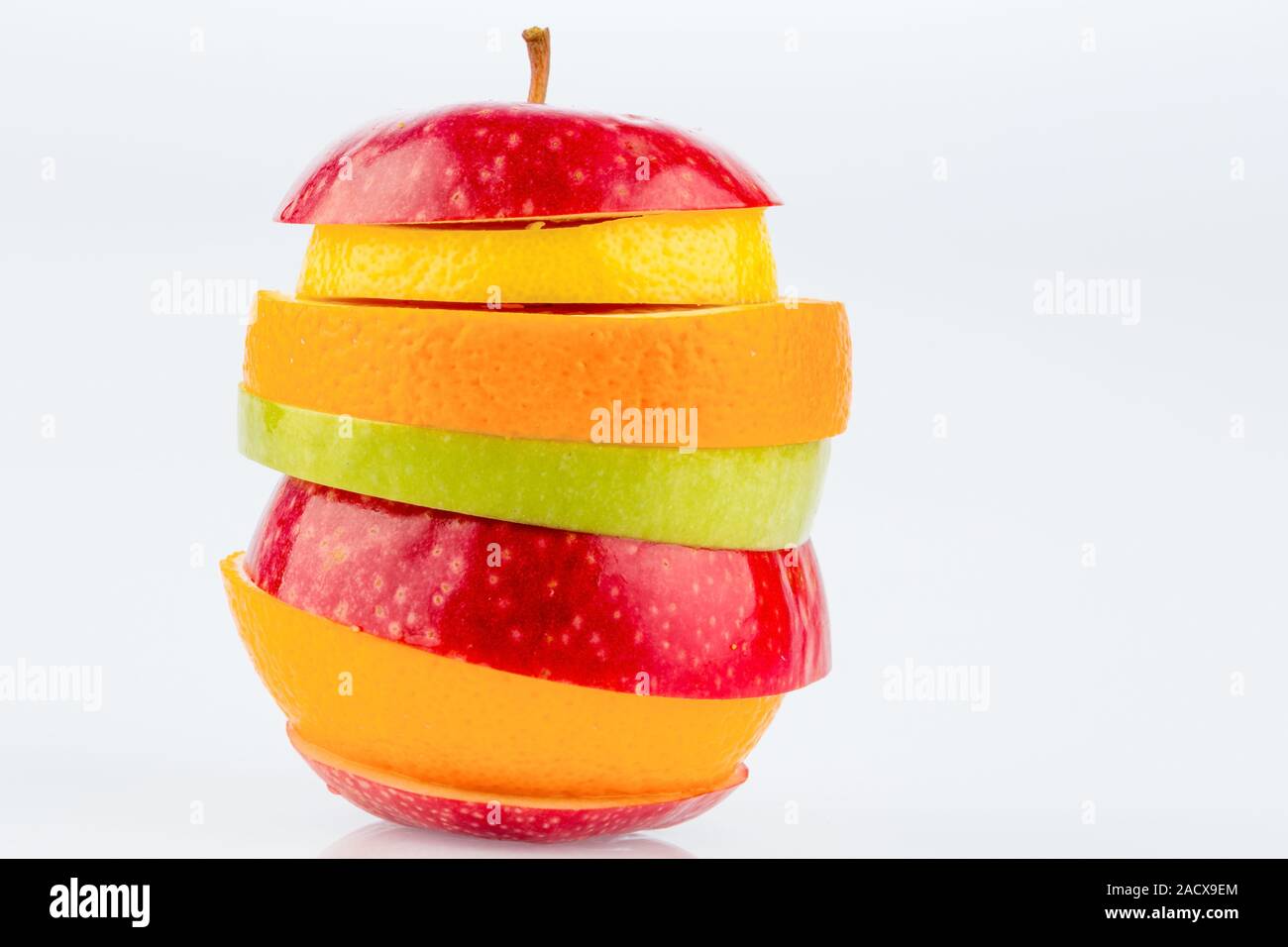 Different slices of fruit Stock Photo - Alamy