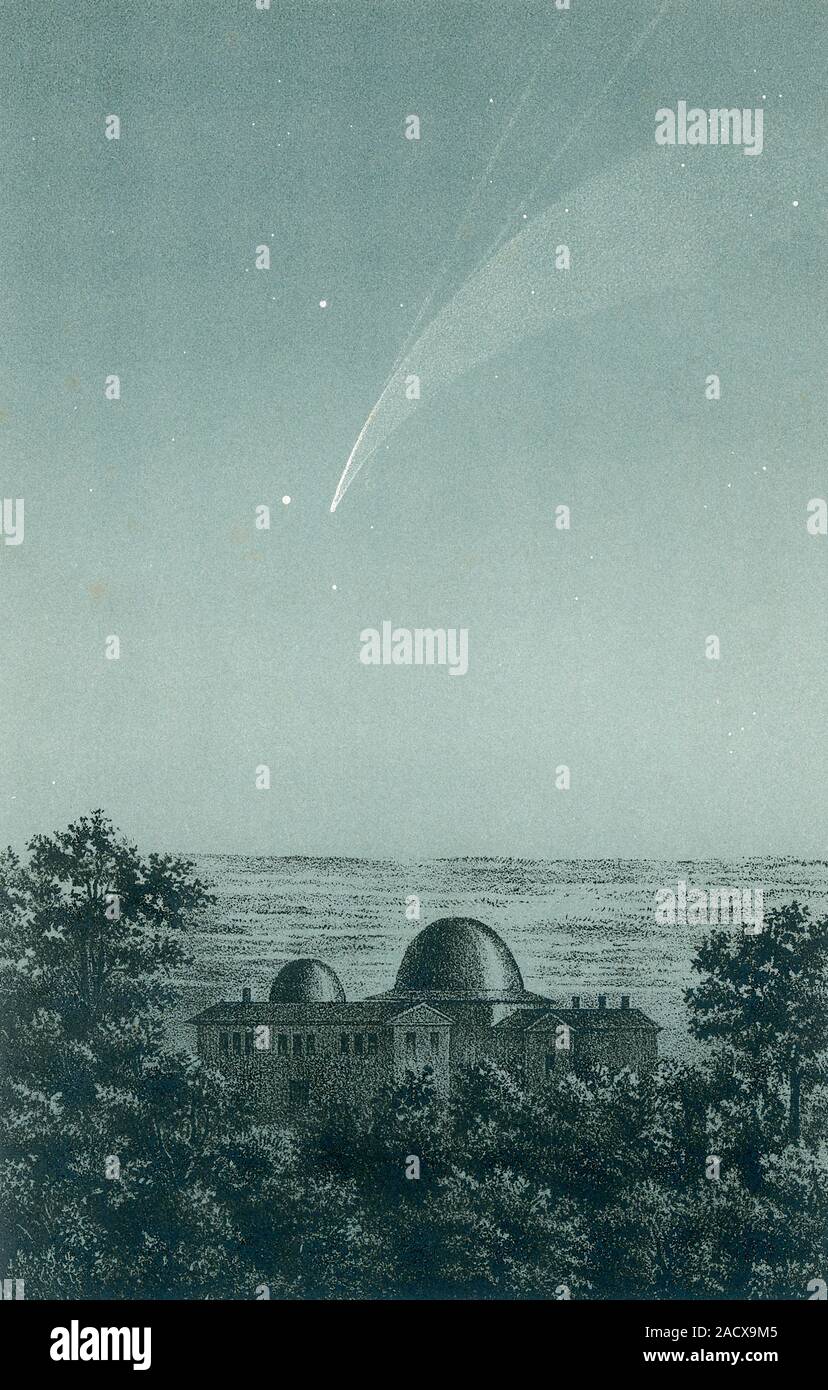 Donati's comet, artwork. Discovered in 1858 by Italian astronomer ...