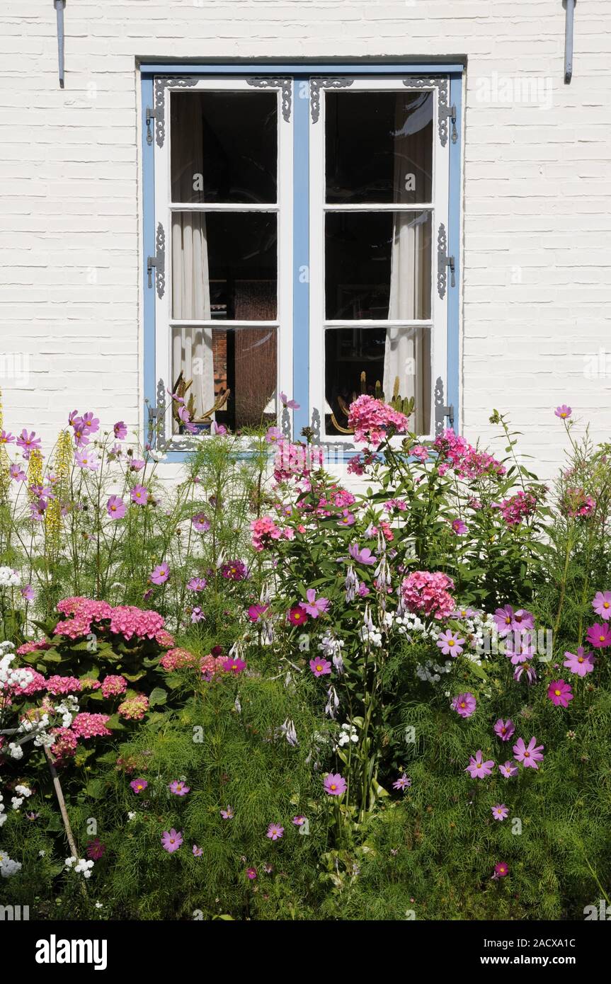 Window at a house in Northern Germany Stock Photo - Alamy