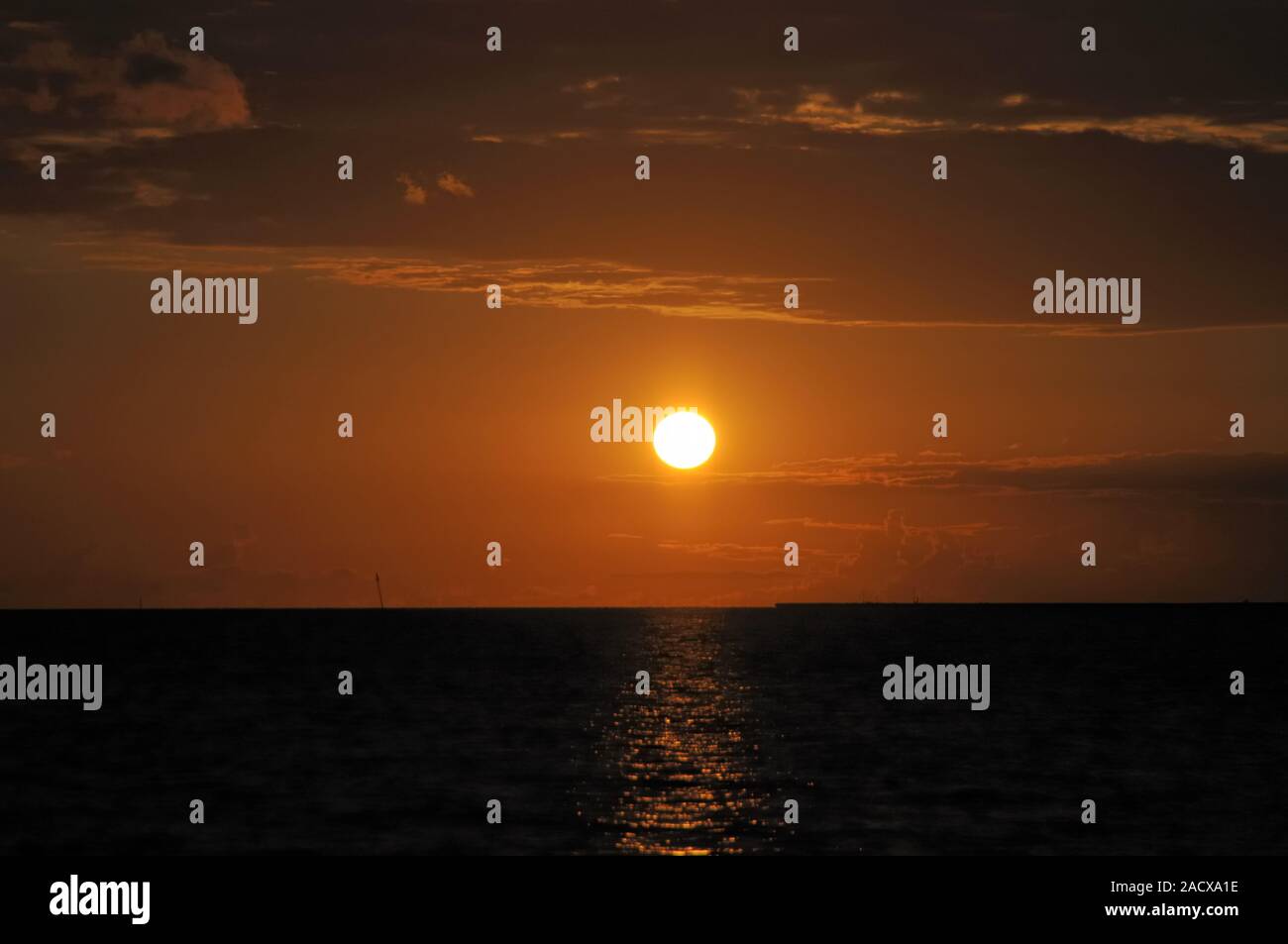 Evening at the North Sea Stock Photo - Alamy