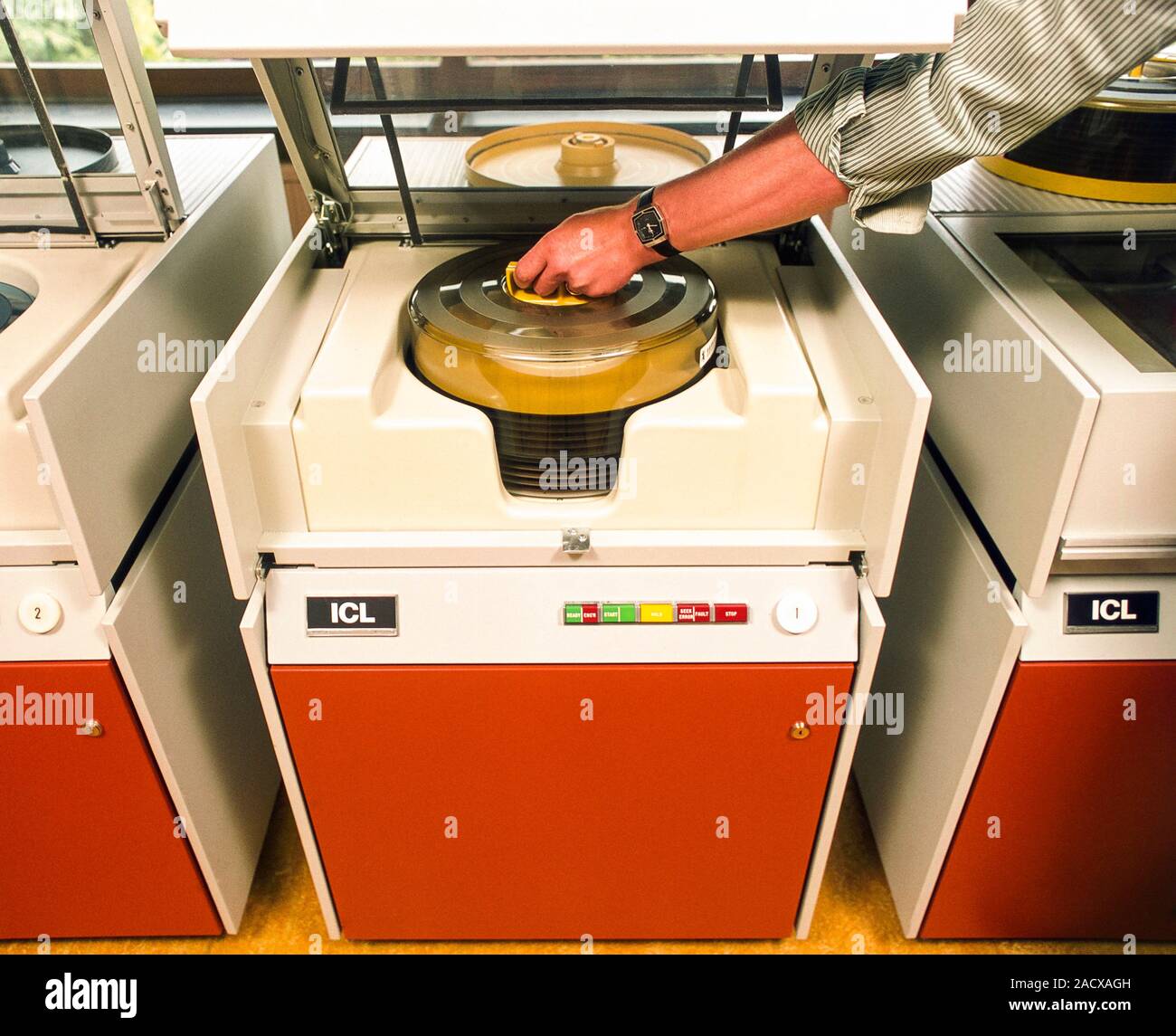 Early mainframe computer. Mainframe computers are used for bulk data ...