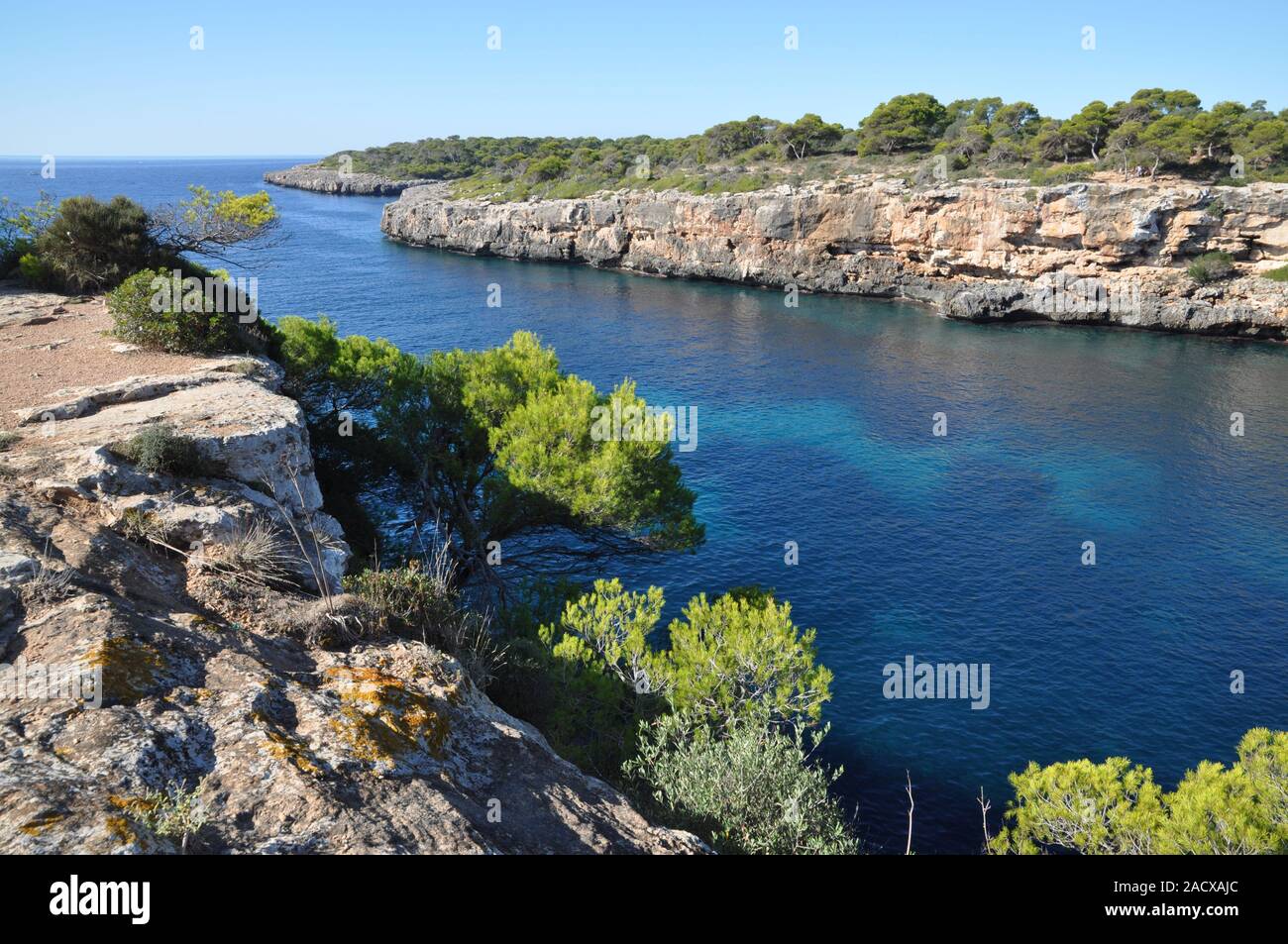 Bay of Cala Pi, Mallorca Stock Photo - Alamy