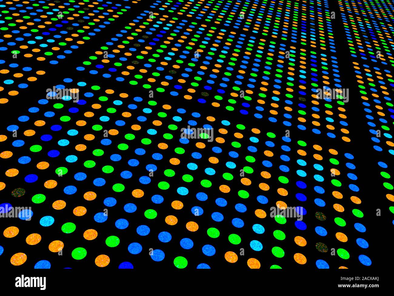DNA microarray, computer artwork. DNA (deoxyribonucleic acid ...