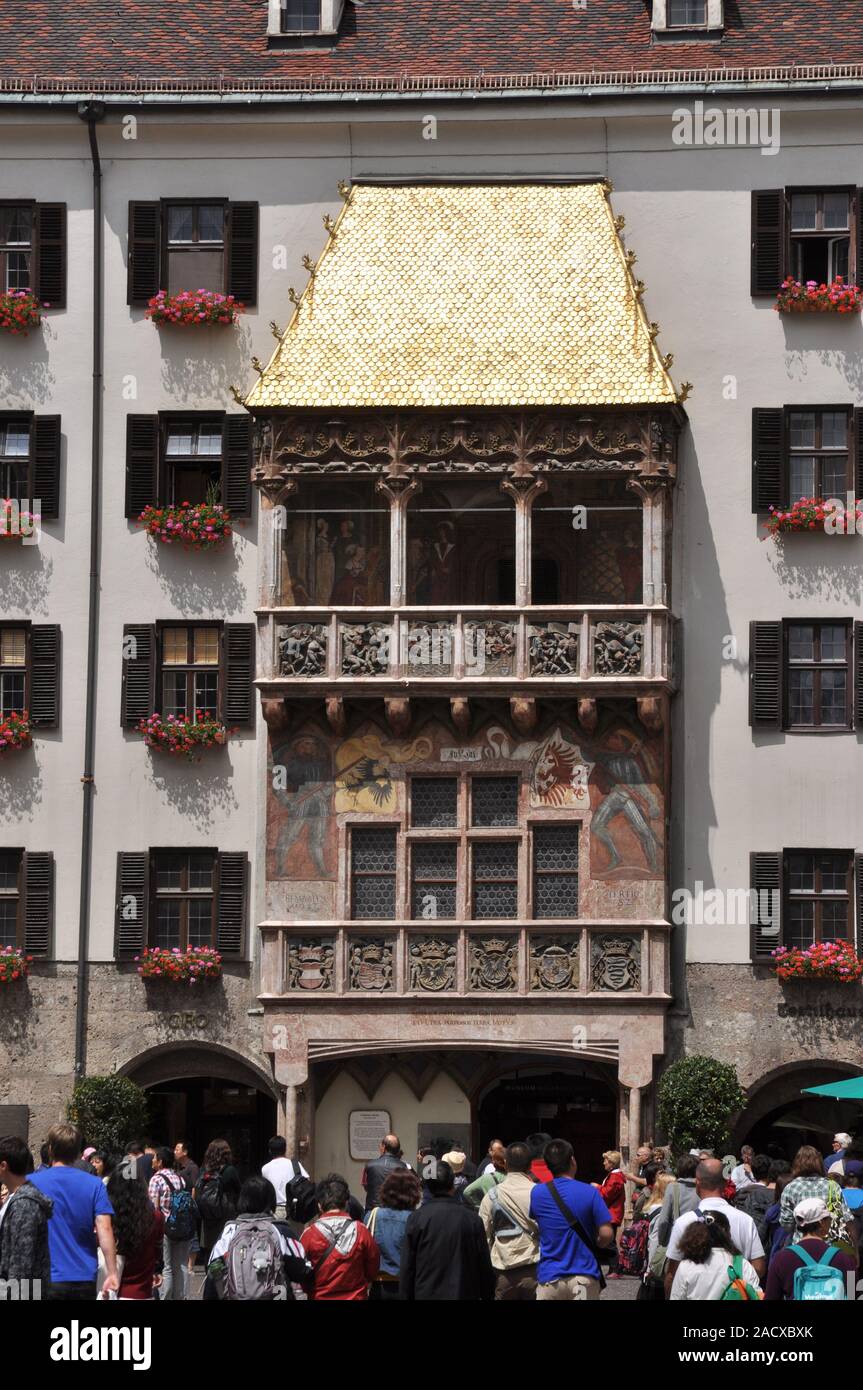 Golden Roof in Innsbruck Stock Photo - Alamy