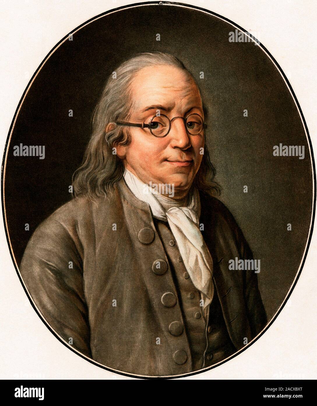 Benjamin Franklin (1706-1790), US scientist, inventor and statesman ...