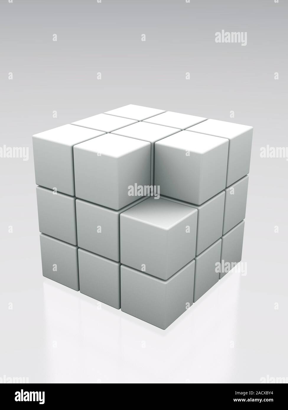 Missing cube, computer artwork Stock Photo - Alamy Missing cube, computer artwork Stock Photo - Alamy