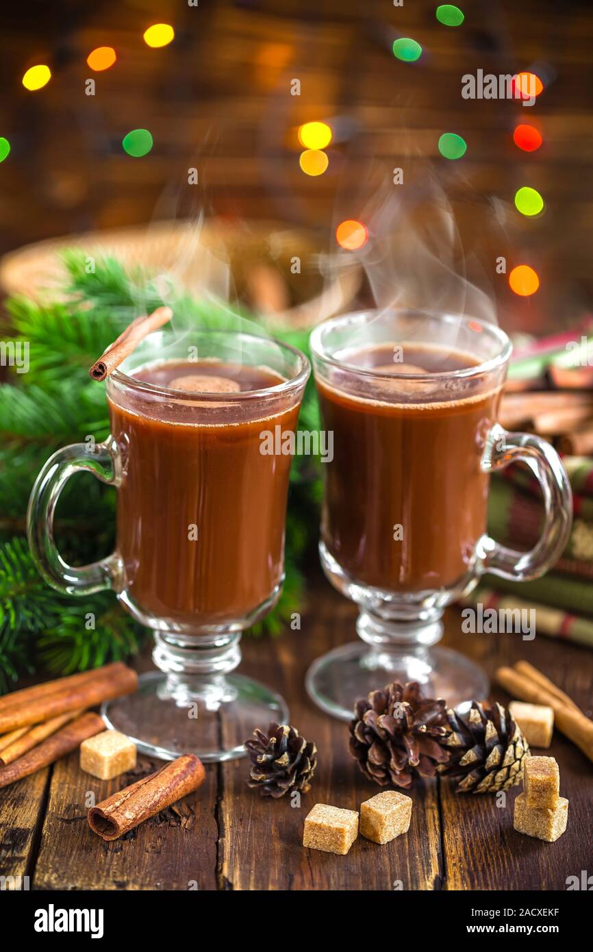 Christmas cocoa drink Stock Photo - Alamy