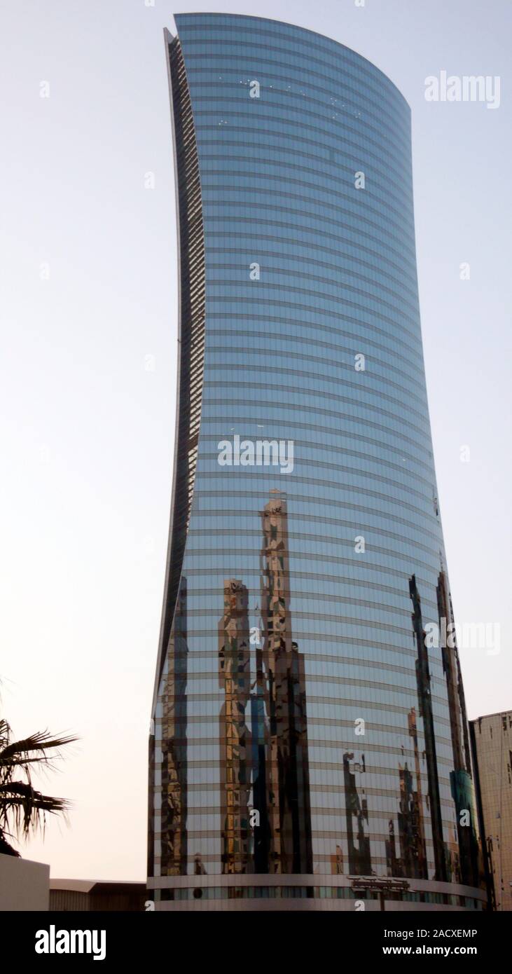 Navigation tower, Doha, Qatar. This is a 50 storey skyscraper, built ...
