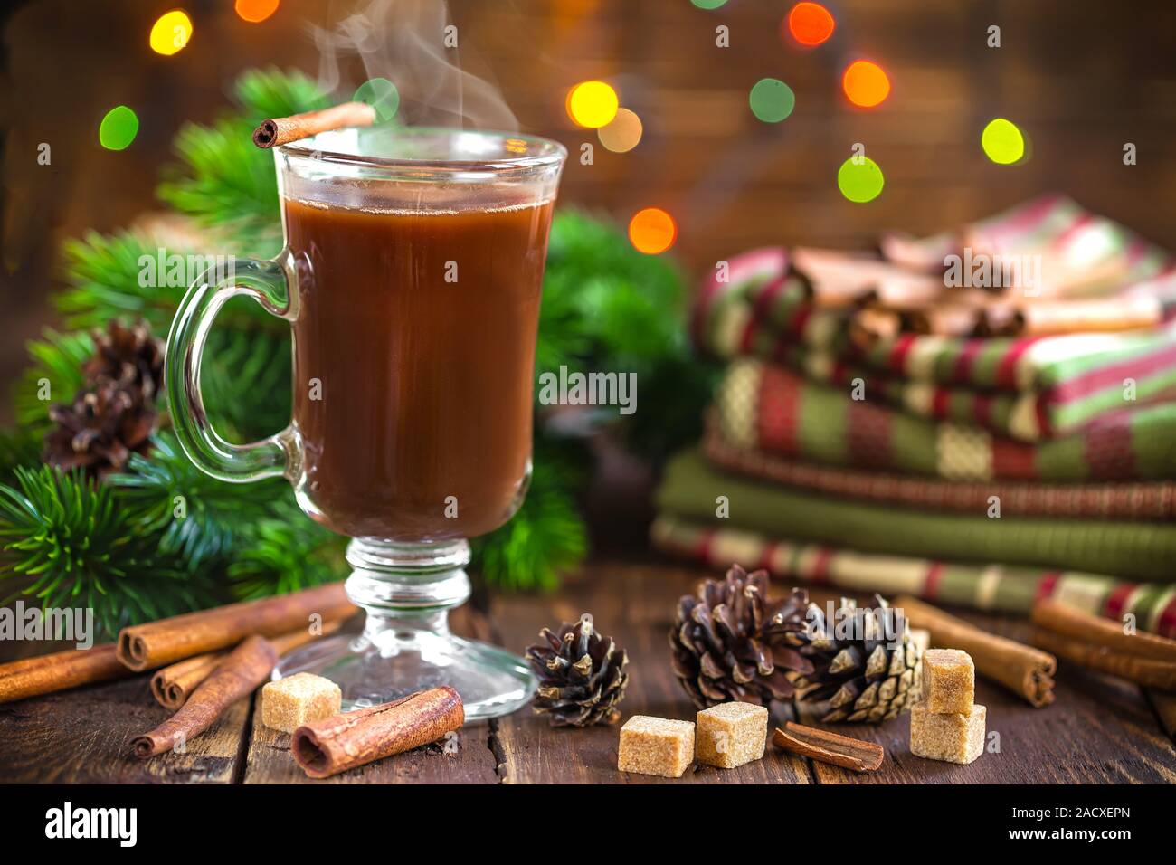 Christmas cocoa drink Stock Photo - Alamy