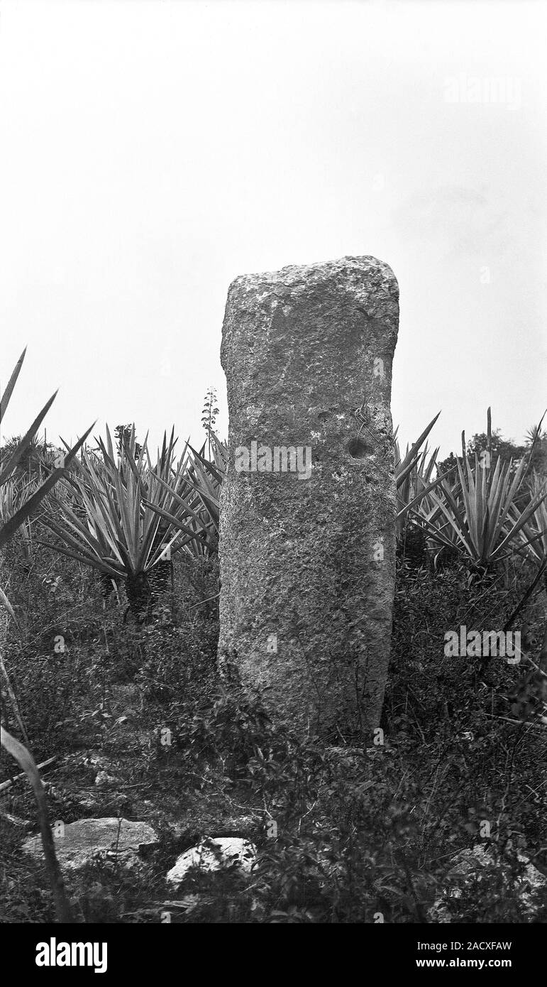 Mayan stele in Chiapas, Mexico. The Maya were an ancient Mesoamerican ...