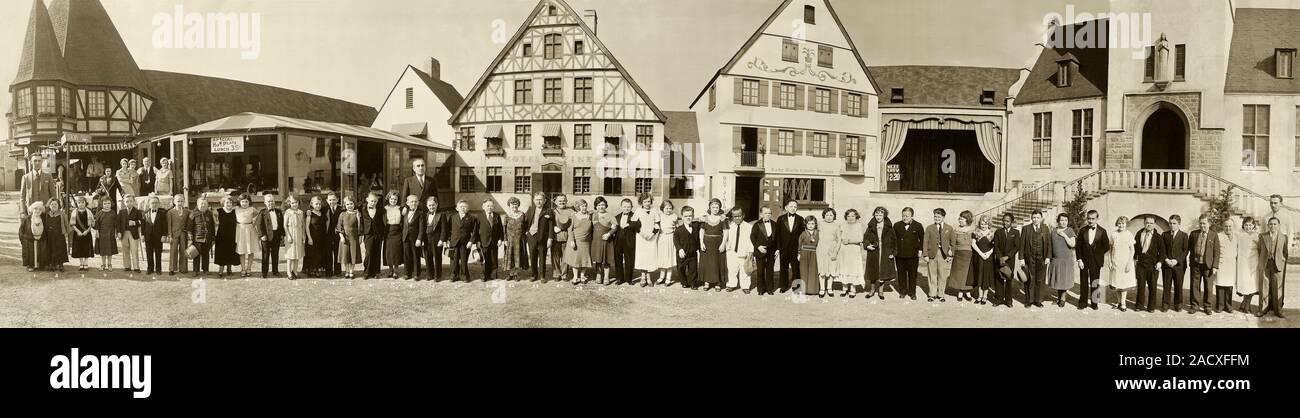 Dwarfism display at World's Fair. These are the workers and inhabitants ...