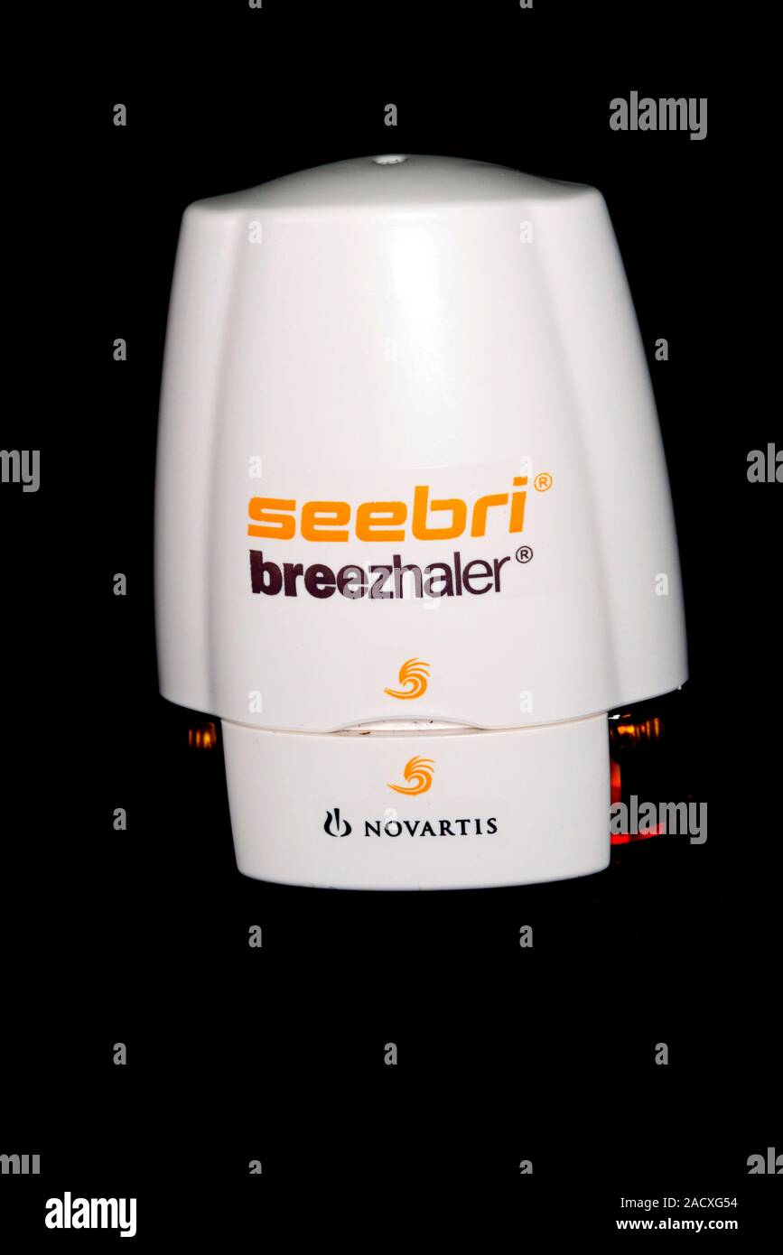 Seebri breezhaler, an inhaler which contains glycopyrronium which opens ...