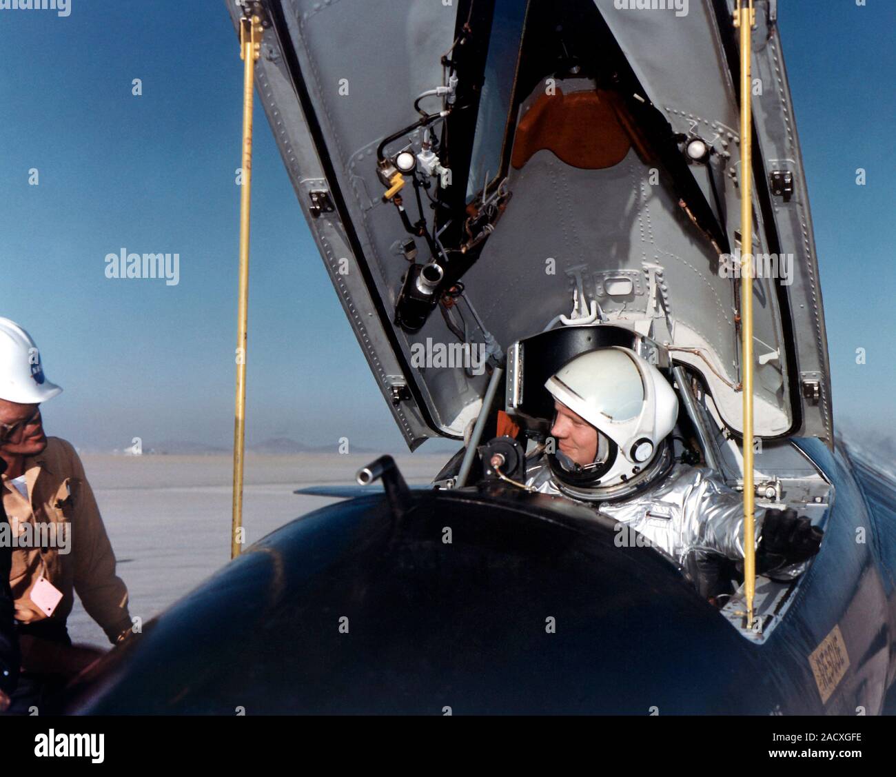 Neil Armstrong as X-15 test pilot. US test pilot (later astronaut) Neil ...