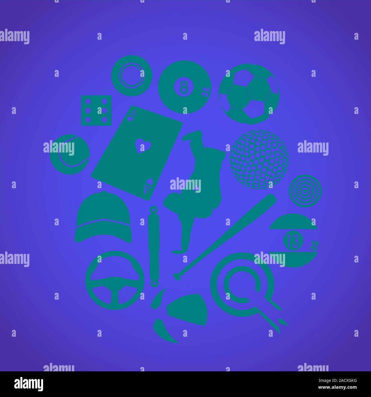blue sports icons Stock Photo - Alamy