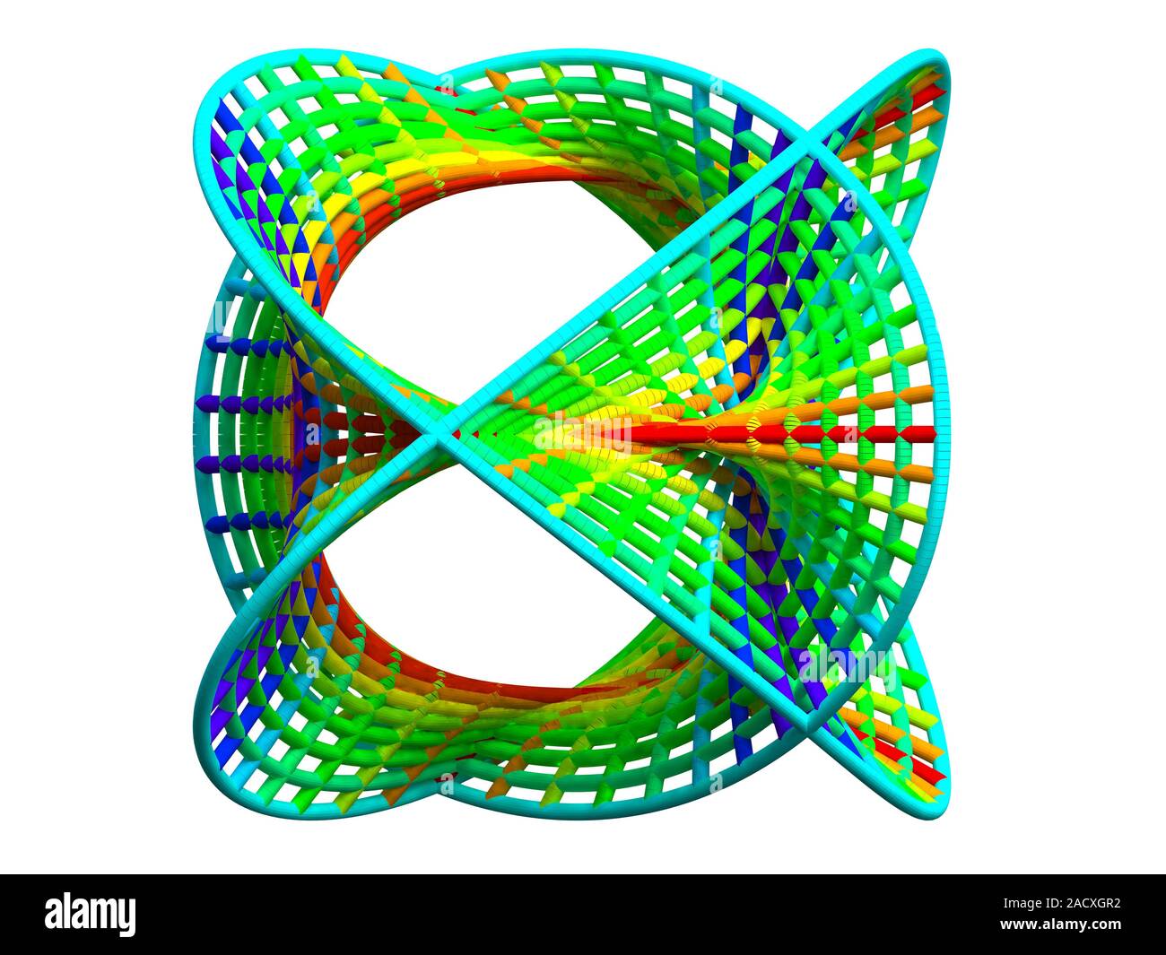 Calabi-yau manifold. Computer artwork of calabi- yau manifold. These six-dimensional shapes are ...