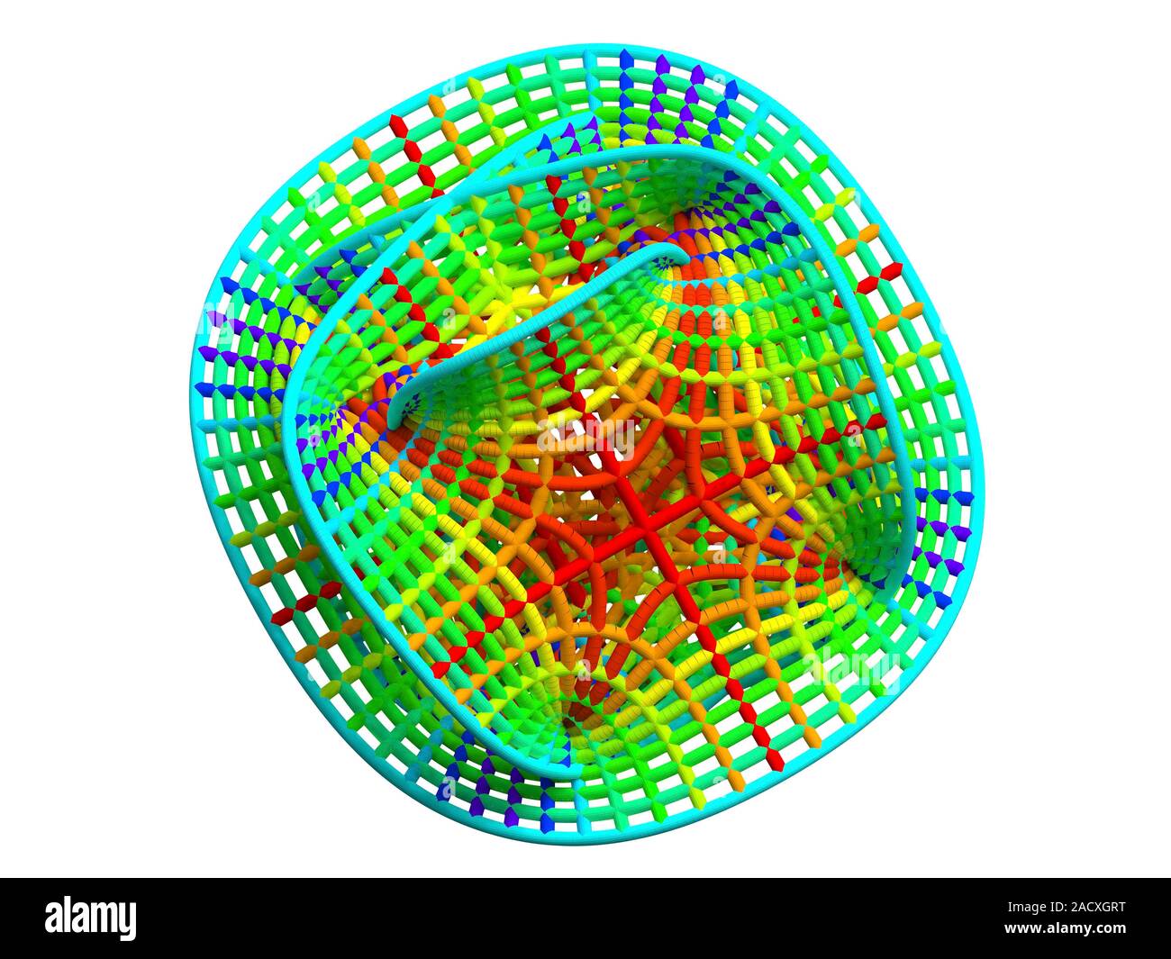 Calabi-yau manifold. Computer artwork of calabi- yau manifolds. These ...