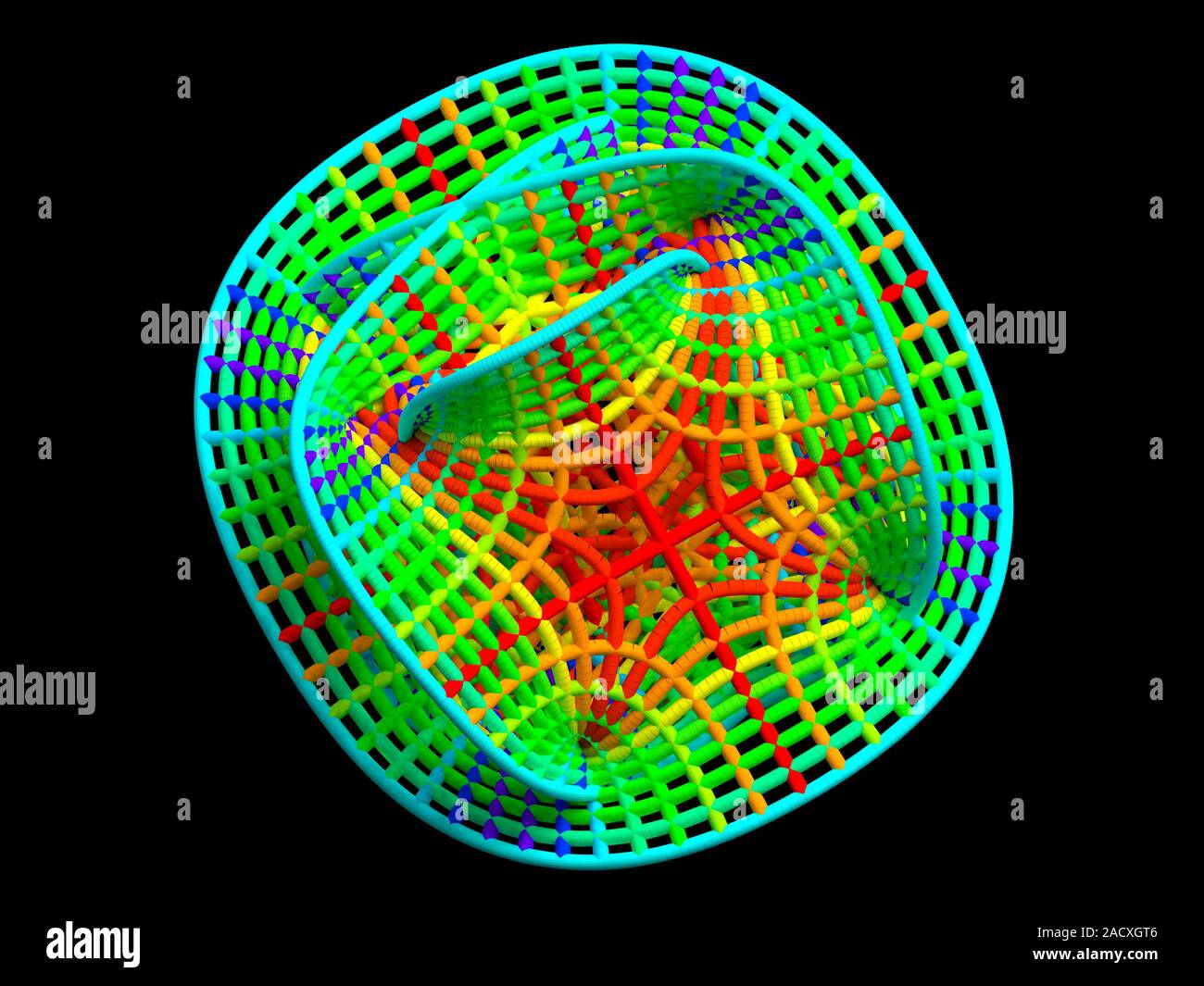 Calabi-yau manifold. Computer artwork of calabi- yau manifolds. These ...