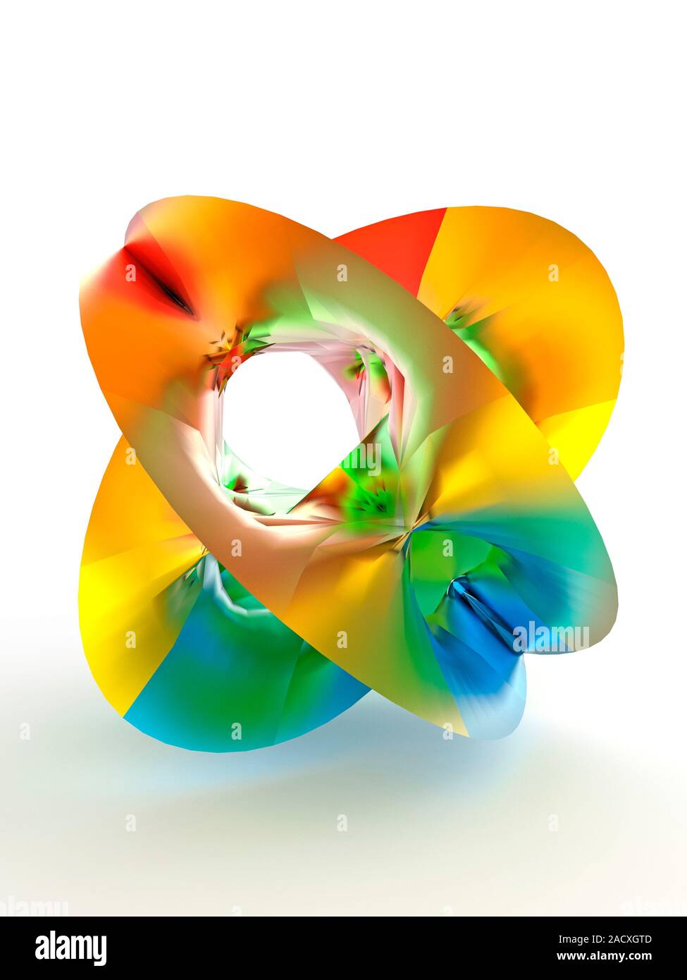 Calabi-yau manifold. Computer artwork of calabi- yau manifolds. These ...