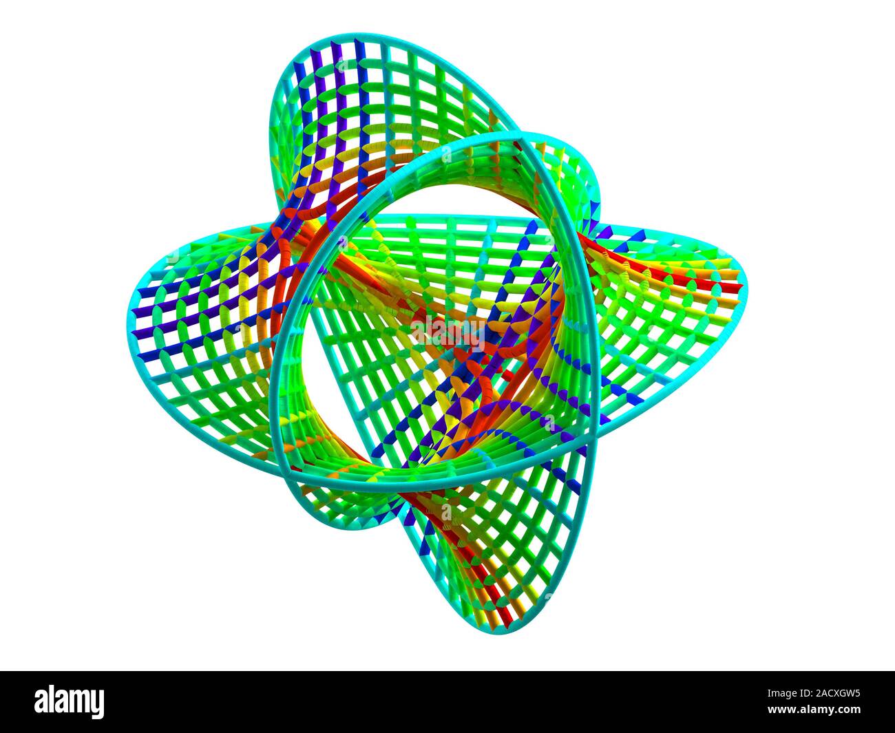 Calabi-yau manifold. Computer artwork of calabi- yau manifold. These ...