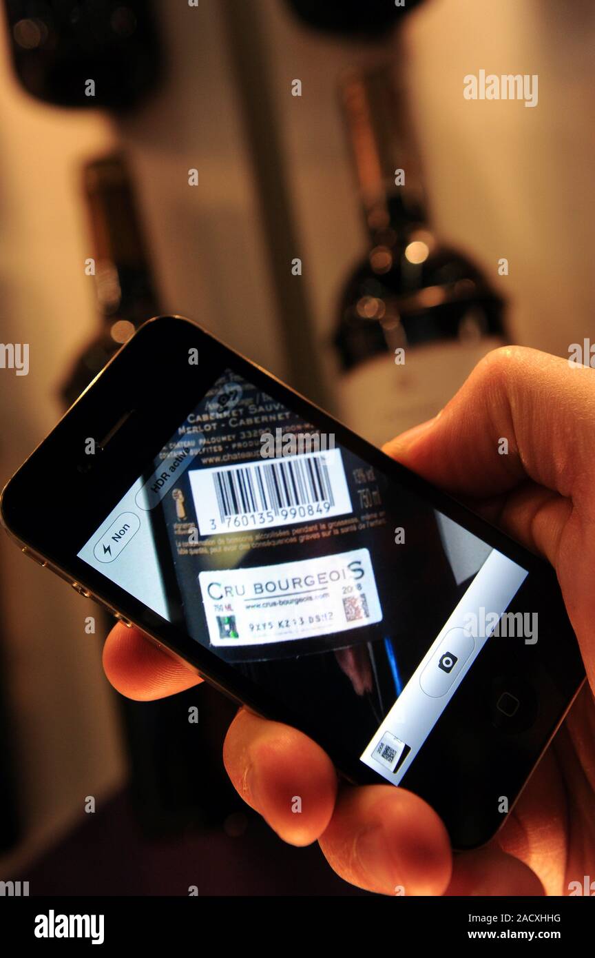 Traceable wine label. To combat fraud and counterfeiting, some wine ...