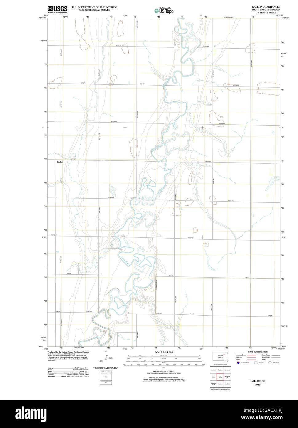 Map of gallup hi-res stock photography and images - Alamy