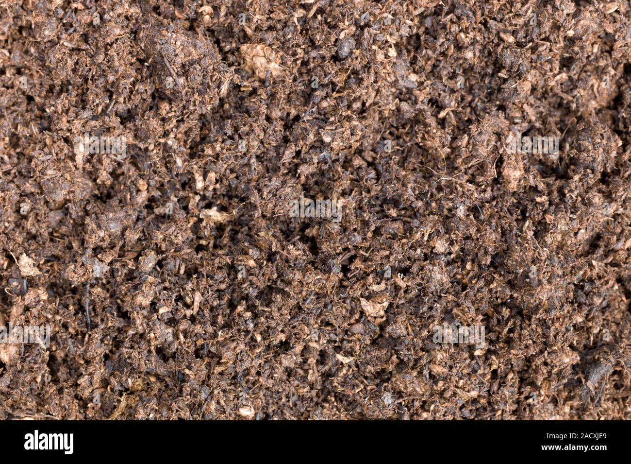 A sample of a commercial peat-based compost for horticultural use. The ...
