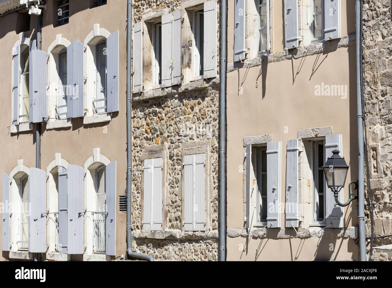 Typical house facade in the south of France Stock Photo - Alamy