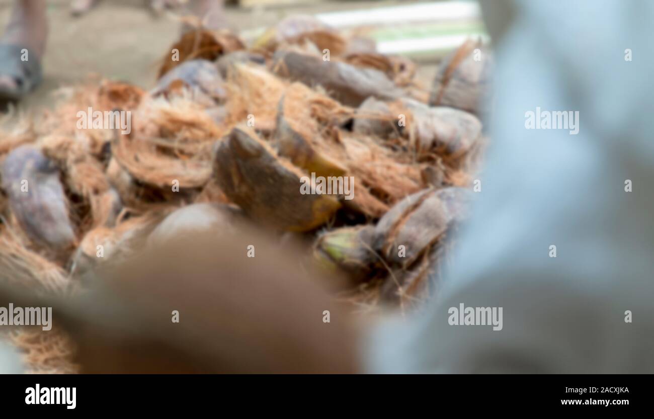 Closeup Coconut Coir Husk on background Stock Photo - Alamy