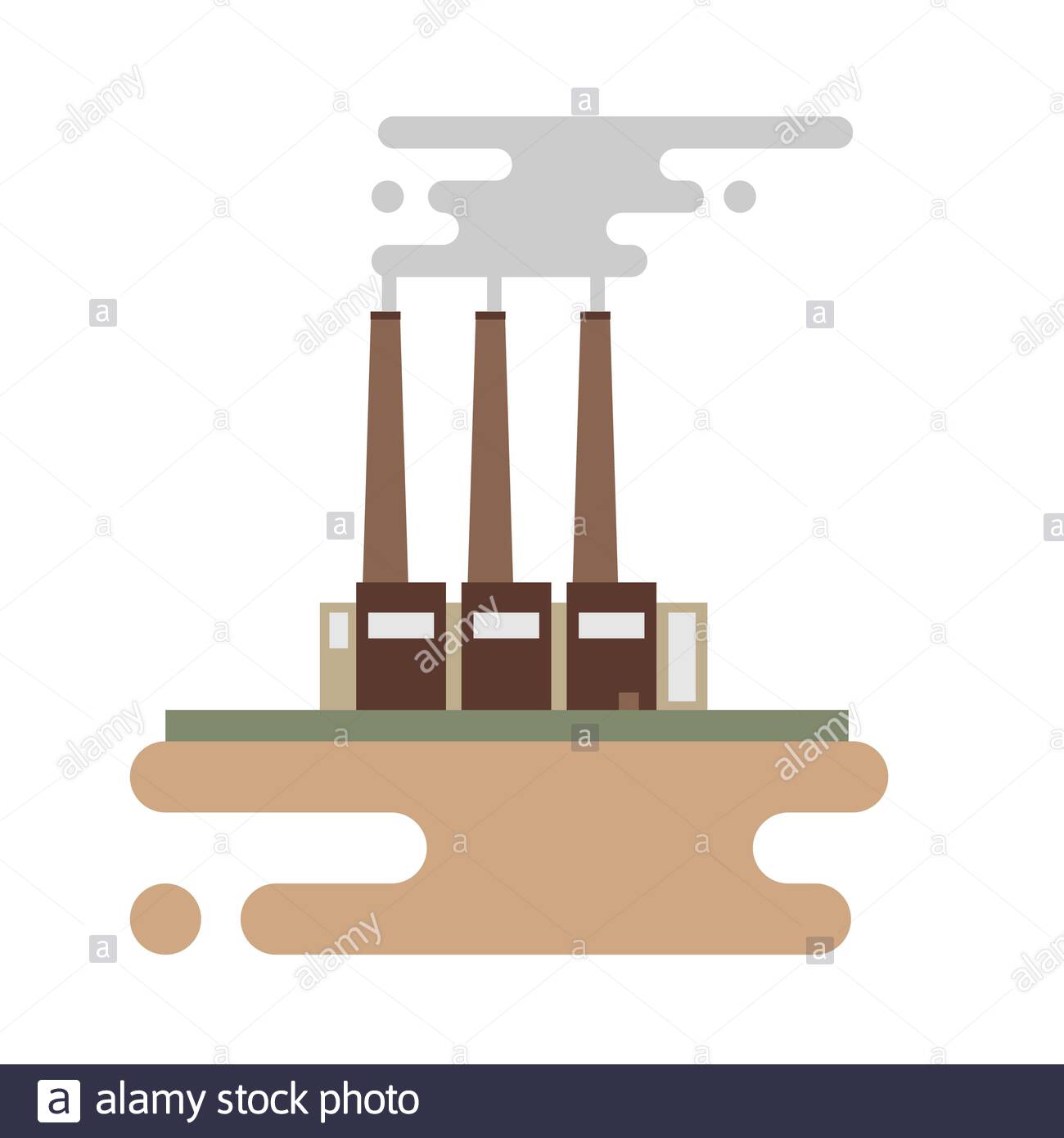 Industrial Buildings Cut Out Stock Images & Pictures - Alamy