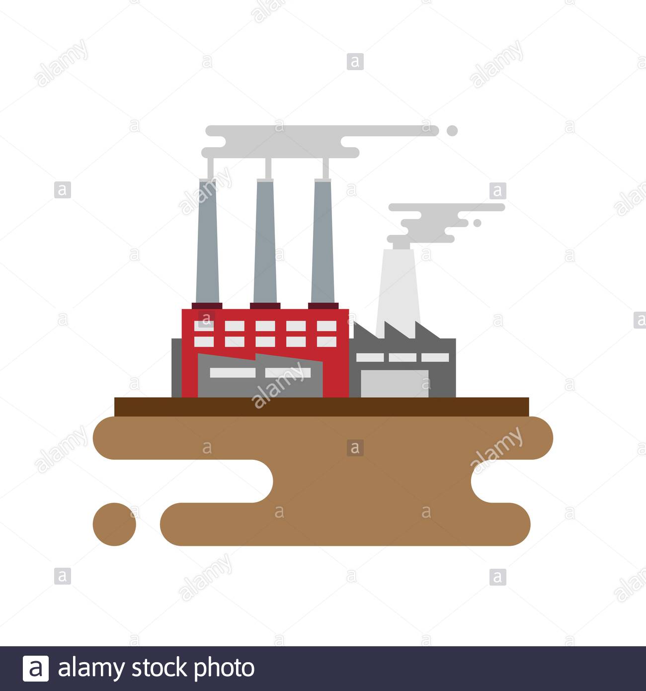 Industrial Buildings Cut Out Stock Images & Pictures - Alamy