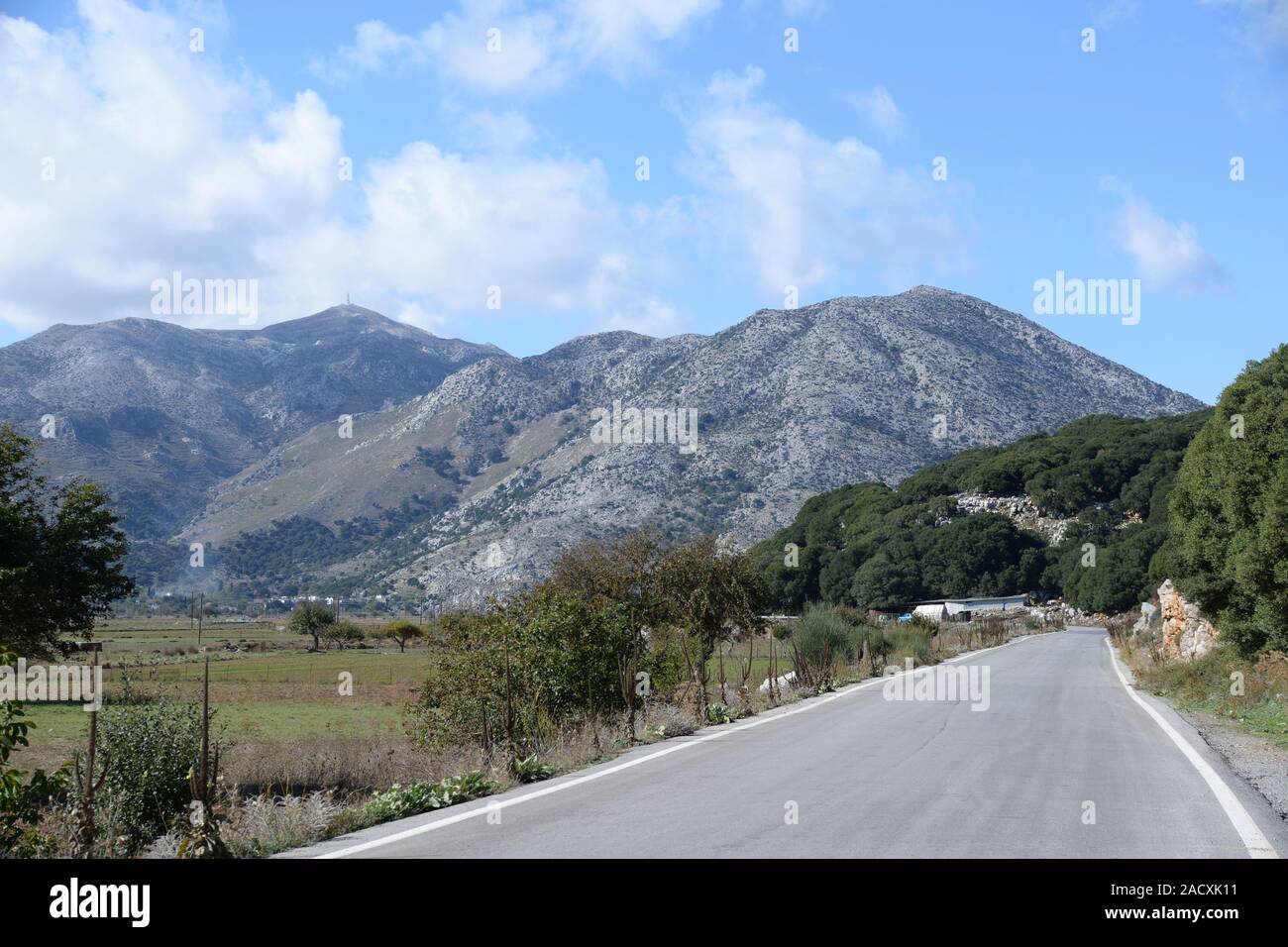 Street in Crete Stock Photo - Alamy