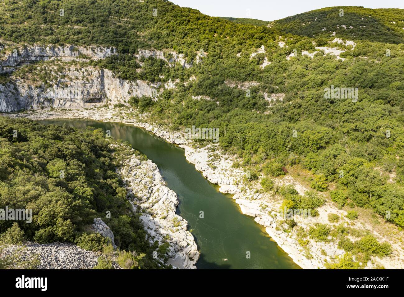 Ardeche gorge river south france hi-res stock photography and images ...