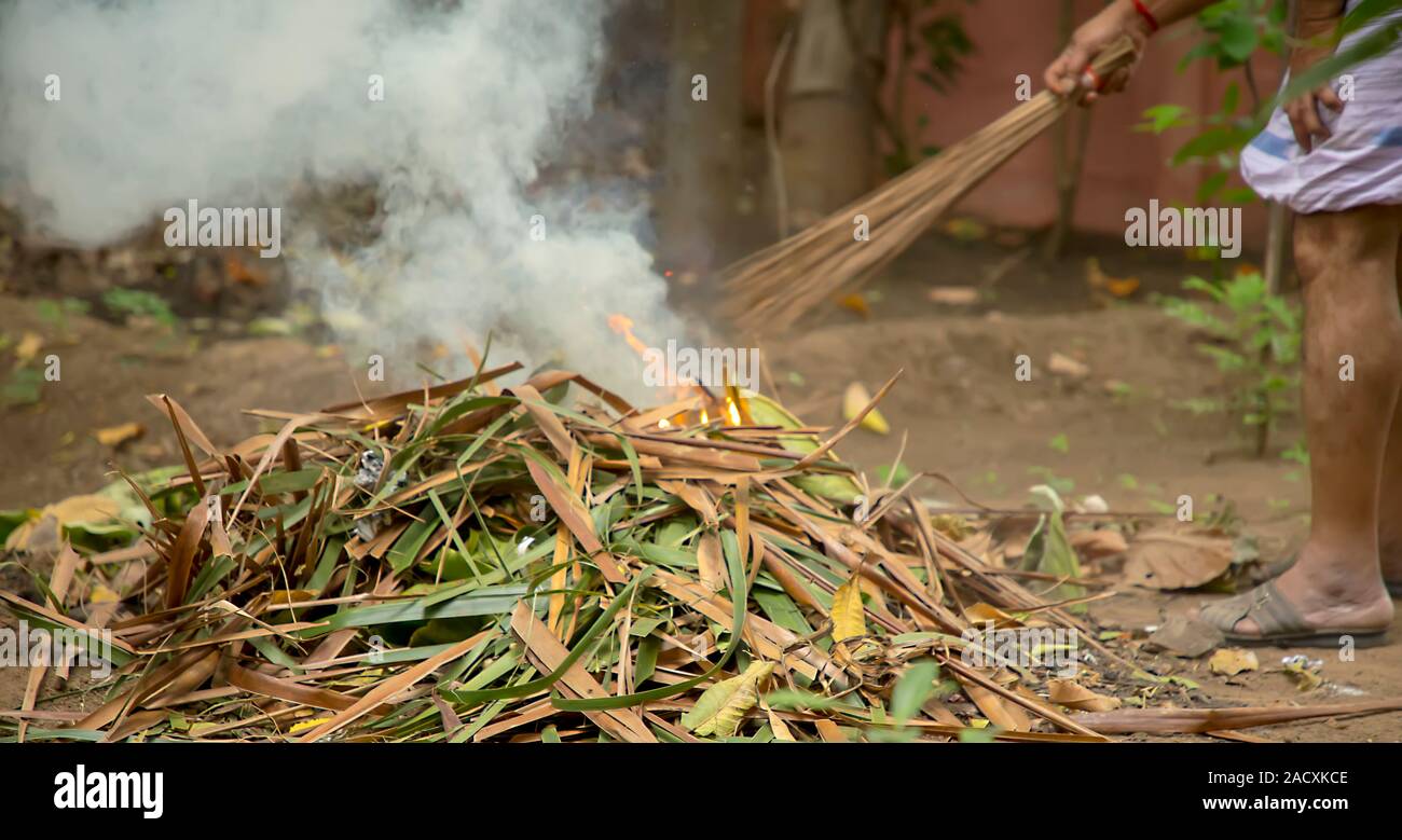 Backyard fire waste hi-res stock photography and images - Alamy