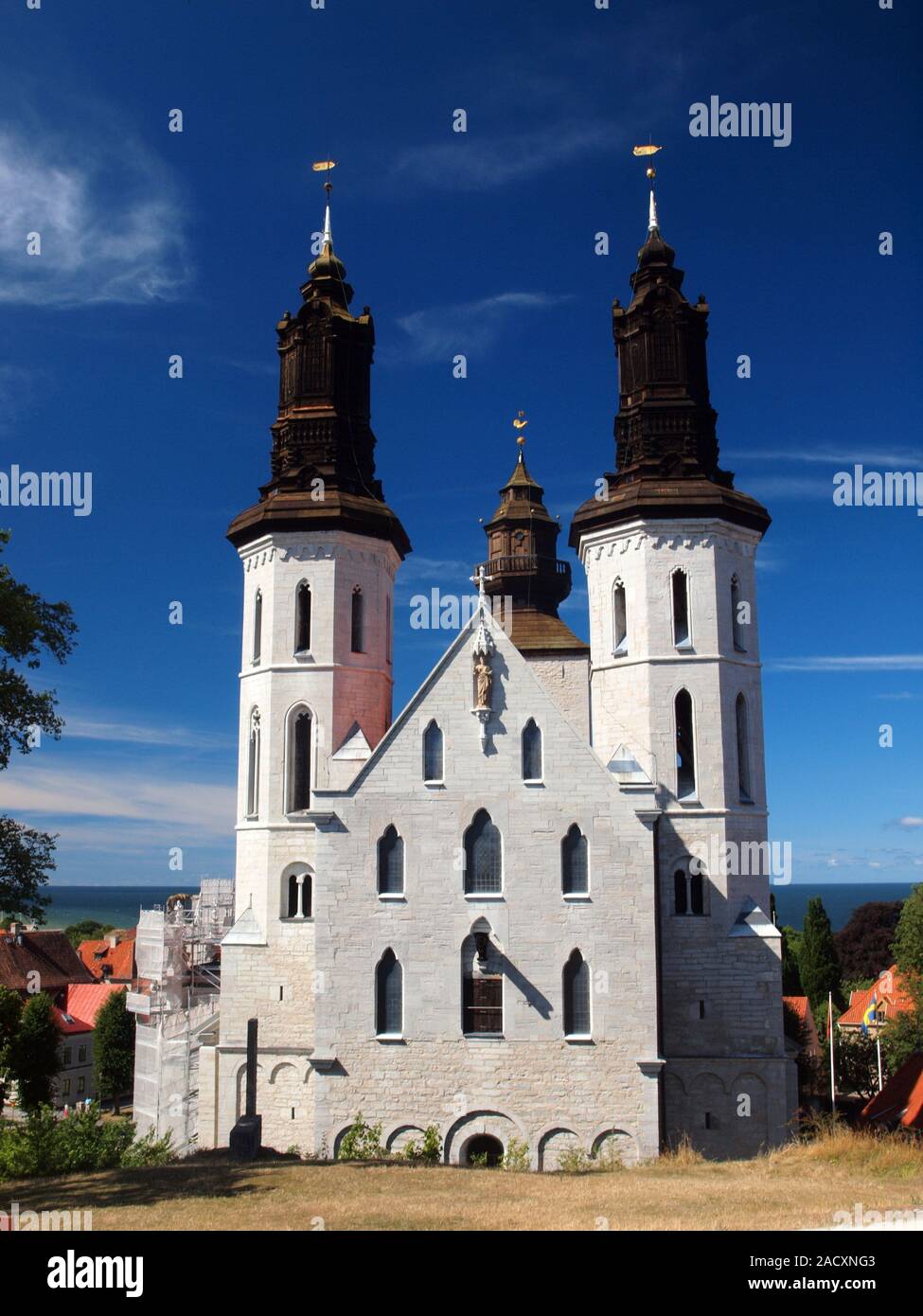 Visby cathedral (Saint Maria), Gotland, Sweden Stock Photo - Alamy