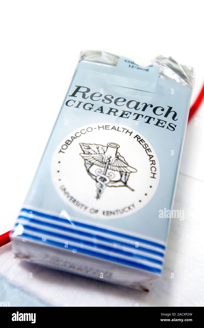 Research cigarettes. Packet of reference cigarettes for use in research ...